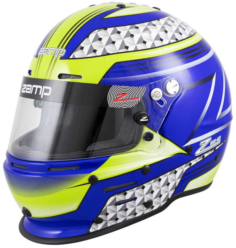 ZAMP - RZ-62 SA2020 Graphic Racing Helmet - Auto / Karting Snell - Blue ...
