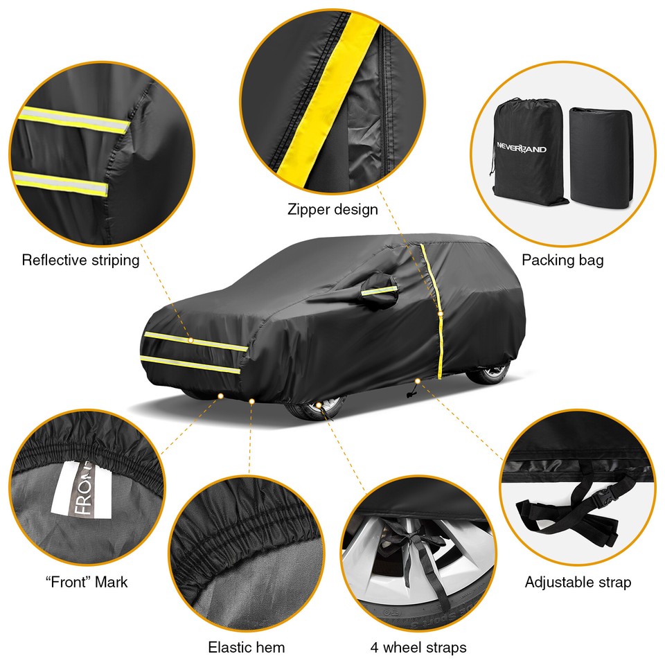 NEVERLAND Car SUV Cover Waterproof Heavy Duty Full Covers Rain Snow UV ...