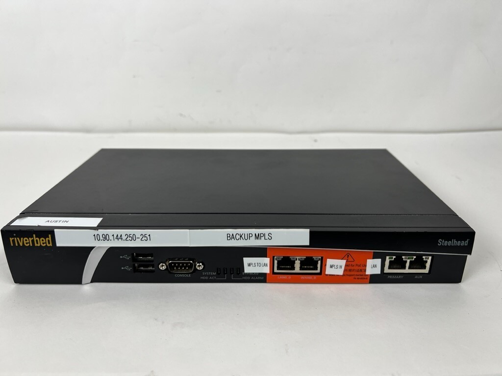 Riverbed Steelhead 250 M Sha-00250-m 250m Firewall Wan Application ...