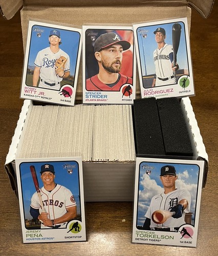 2022 Topps Heritage High Number COMPLETE BASE SET + SPs of (225) Cards ...
