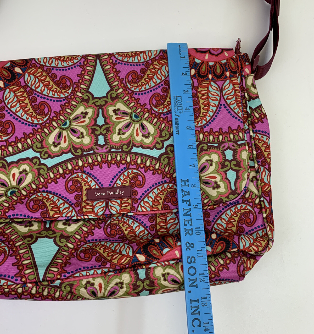 Vera Bradley Lighten Up Essential Messenger Bag Resor… - Gem