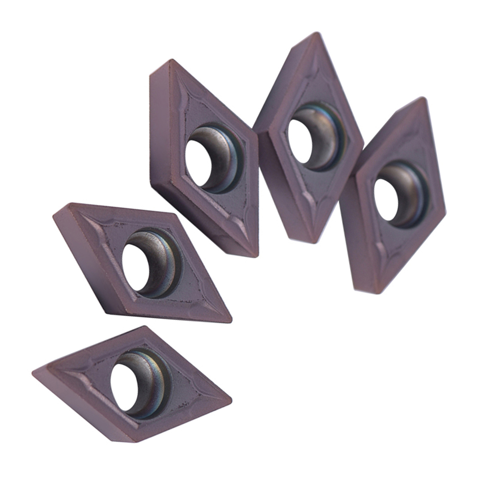 10Pcs/set CNC Carbide Tips Inserts Cutter Lathes Turning Tool With Box ...