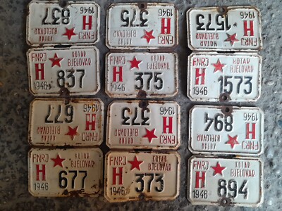 YUGOSLAVIA LICENSE PLATES | eBay