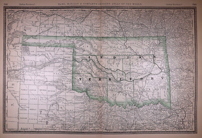Entire US - 1884 Map Antique Map