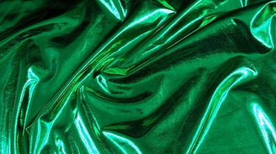 Foil Metallic Kelly Green 4 way dance custom fabric sold BTY | eBay