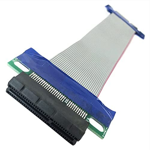 PCI-Express 4X Riser Cable Premium PCI-E Port Extension Extender Card ...