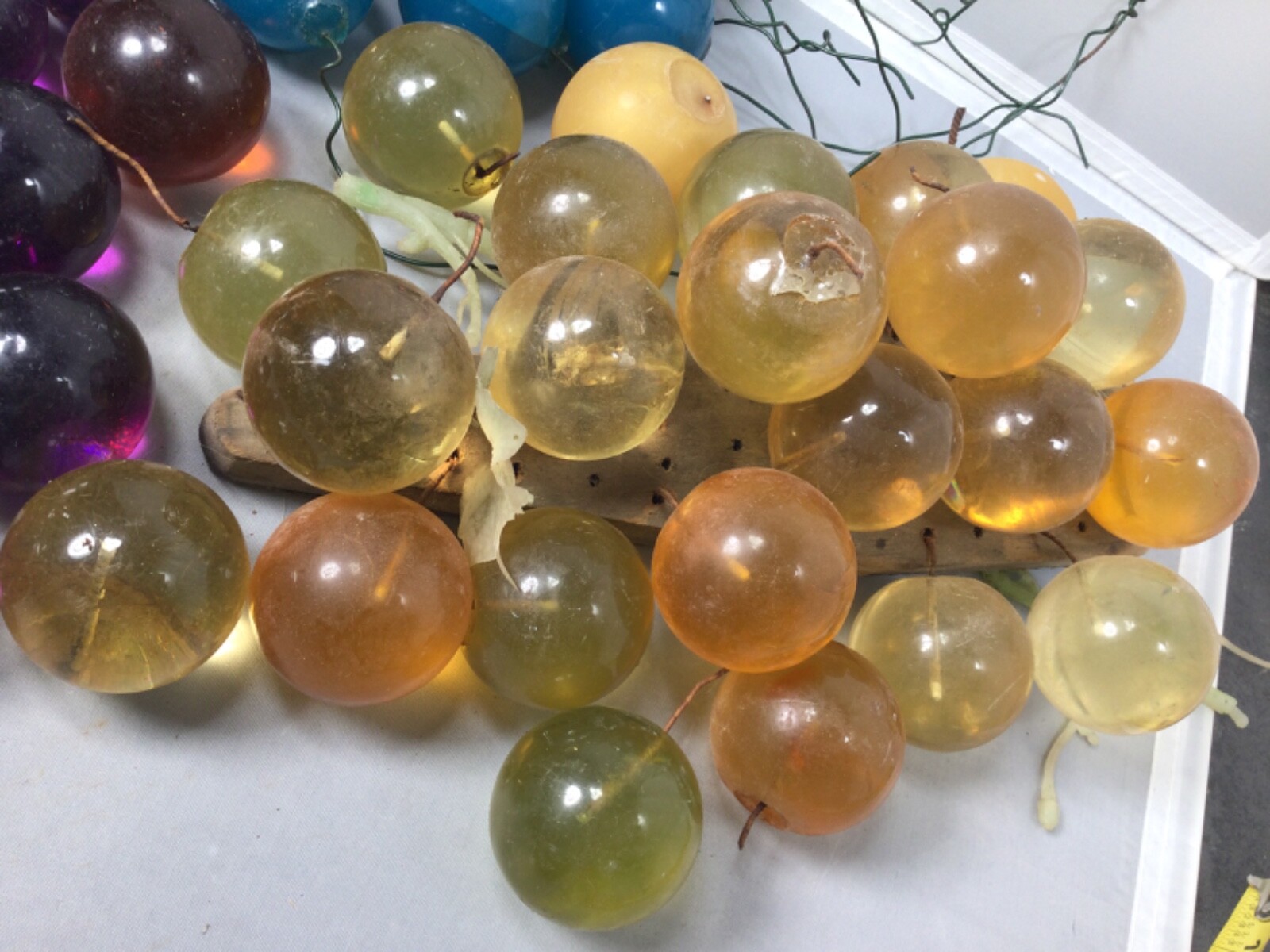 Mid century Grapes loose Lot for Crafting Purple Blue Yellow | eBay
