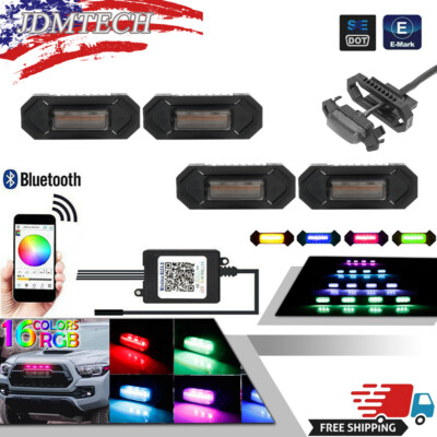 For Toyota RAV4 2019-2022 Raptor Style Front Grille 16-Colors RGB LED ...