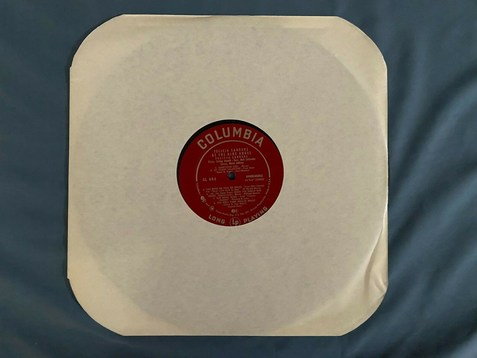 Felicia Sanders,CL 654,"Felicia Sanders At The Blue Angel",US,LP,mono ...