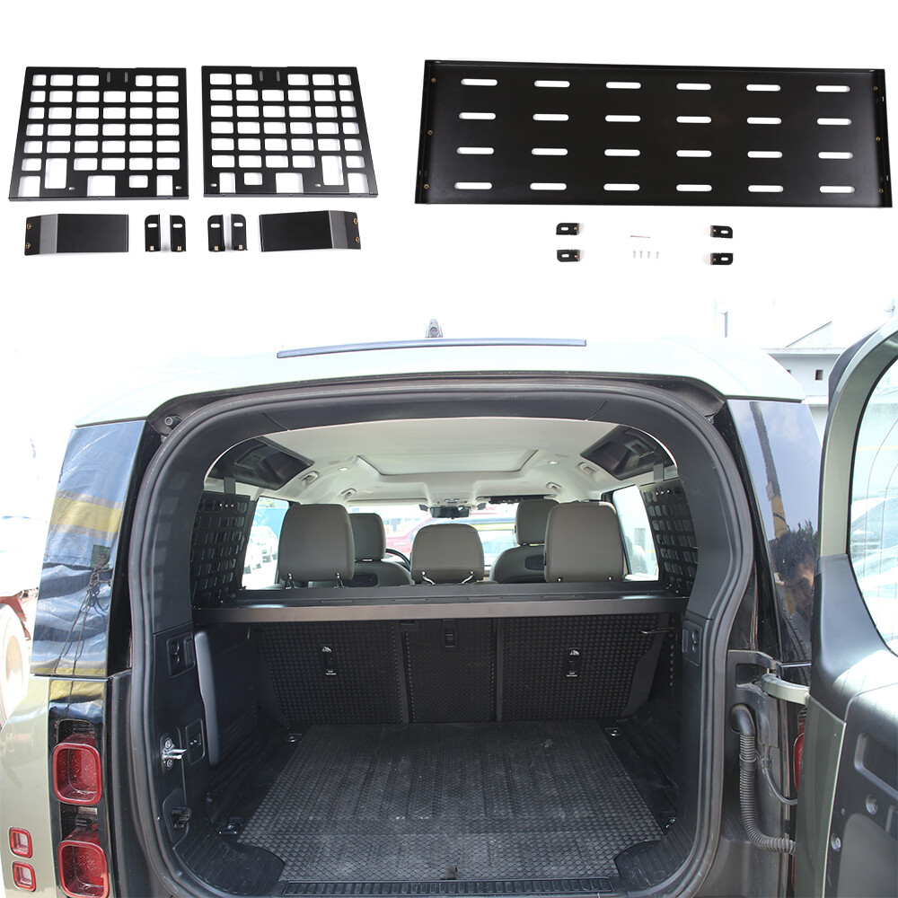 Rear Cargo Rack Shelf Luggage Storage Kit Trim For Land Rover Defender ...