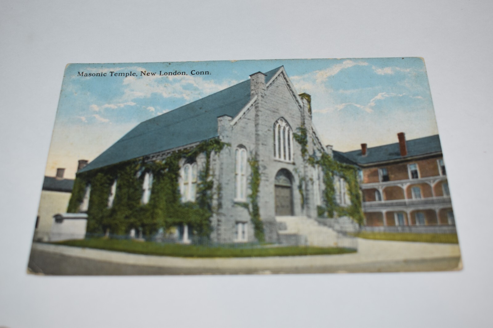 Masonic Temple New London Connecticut Postcard Danziger and Berman A ...
