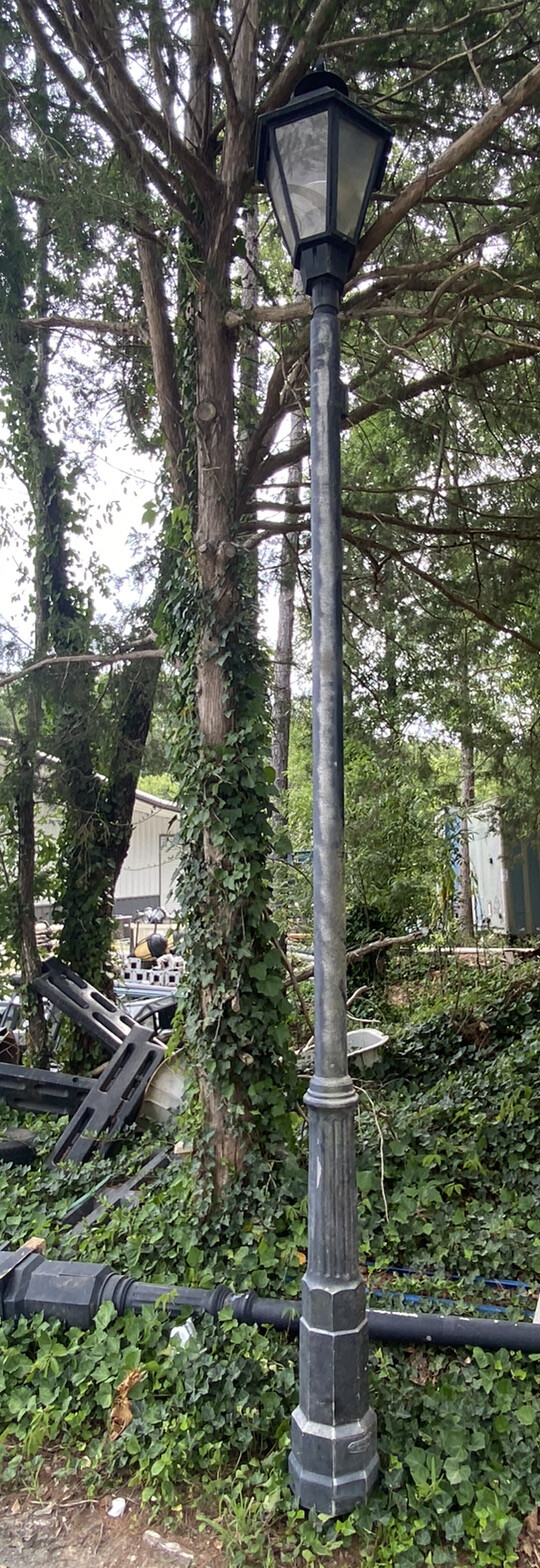 Vintage Black Colonial Luminaire Street Light Pole Lamp, LED NYC, Can ...