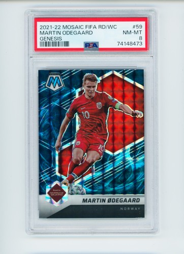 2021-22 Martin Odegaard Panini Mosaic FIFA World Cup Genesis Case Hit ...
