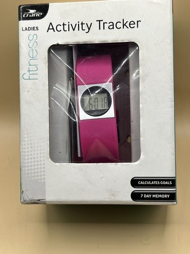 Crane Ladies Circular Pink Activity Fitness Tracker #55330, 7 Day ...