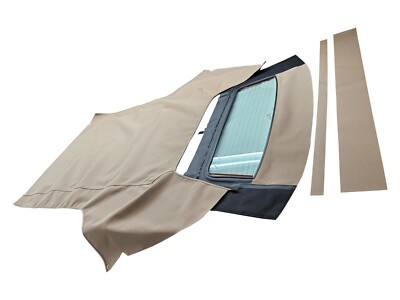 Fits: Saab 900 1986-94 Convertible Top & HEATED GLASS HAARTZ Tan CANVAS ...