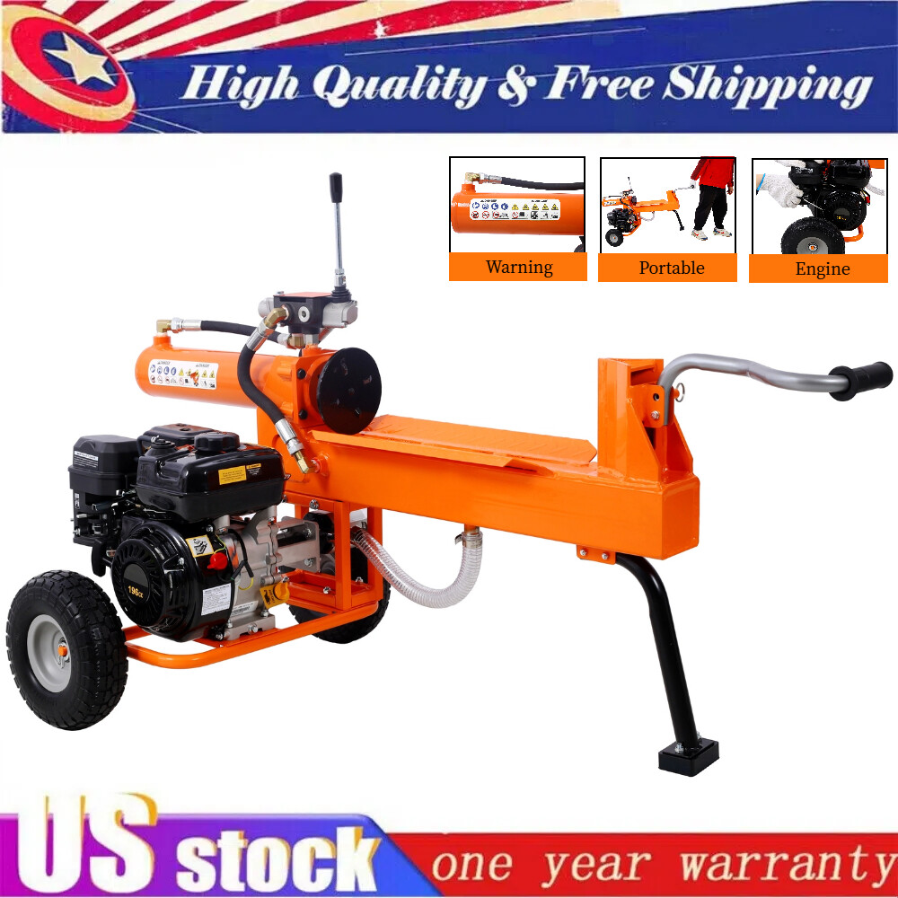 20Ton Portable Log Splitter 7HP Engine Firewood Splitting Auto Return ...