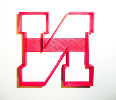 UNIVERSITY OF NEBRASKA CORNHUSKERS FOOTBALL LOGO NCAA D1 COOKIE CUTTER ...