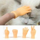 12pcs Mini Hand Joke Pet Finger Trick Realistic Rubber Rock Paper ...