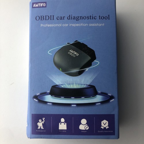 Amtifo OBD2 Scanner Reader Bluetooth Wireless Smart 1s Auto Connect ...