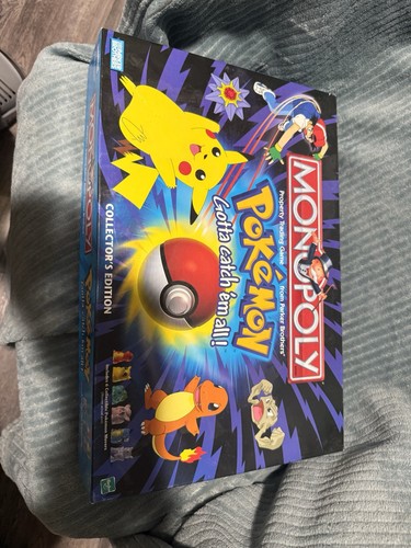 Vintage 1999 Pokemon Collector's Edition MONOPOLY Board Game 100% ...