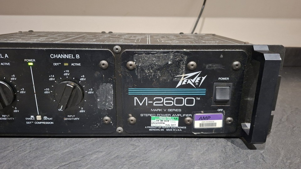 Peavey M-2600 Stereo Power Amplifier | eBay UK