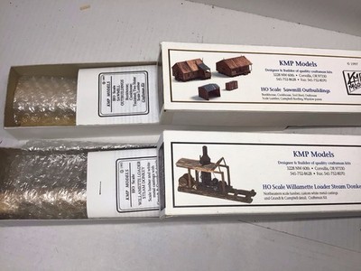 KMP Models 2kits HO Sawmill Outbuildings & Willamette Loader Steam ...