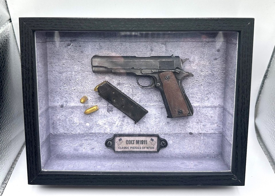 1:2 Scale Model Display Kit of Colt 1911 in Shadowbox by Miliscale | eBay