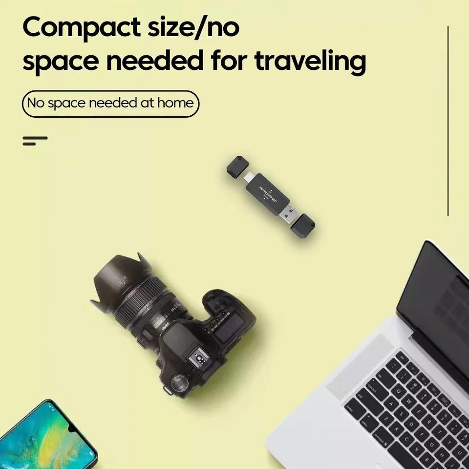 Card Reader USB 3.0 Type C Micro SD TF OTG Smart Memory Adapter Laptop ...