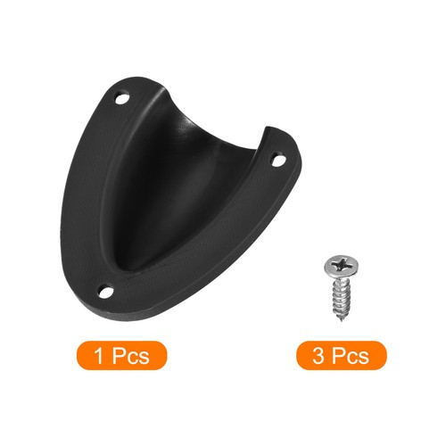 Marine Wire Cable Vent Cover, 1Pcs - Nylon Clamshell (Black, 2.48x2.28 ...