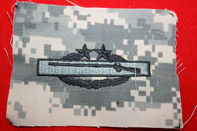 GENUINE US ISSUE ARMY COMBAT INFANTRY BADGE 3RD AWARD TWO STARS ON ACU ...