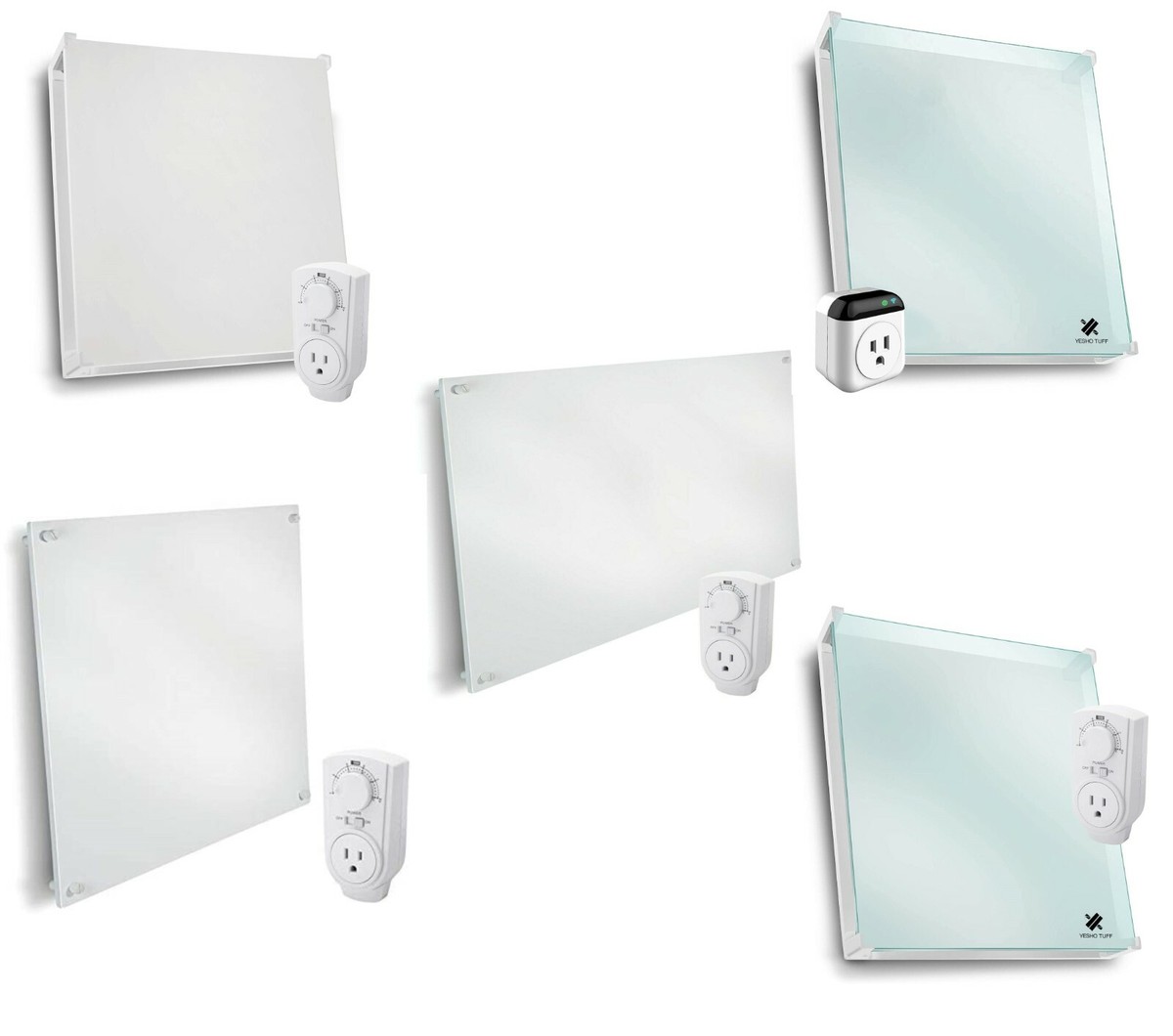 Plugin Wall Mounted Bathroom Heaters SVOPES 6 Bars Towel Warmer Rack,