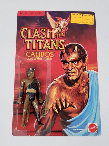 J-335 VINTAGE 1980 MATTEL CLASH OF THE TITANS CALIBOS ACTION FIGURE W ...