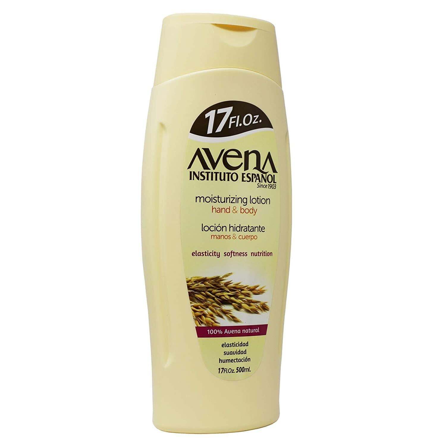 Avena Instituto Español Moisturizing Hand and Body Lotion, 17oz. (Pack ...
