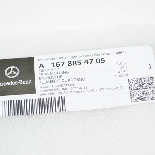 MERCEDES-BENZ GLE W167 Front Left Bumper Trim Molding A1678854705 OEM ...