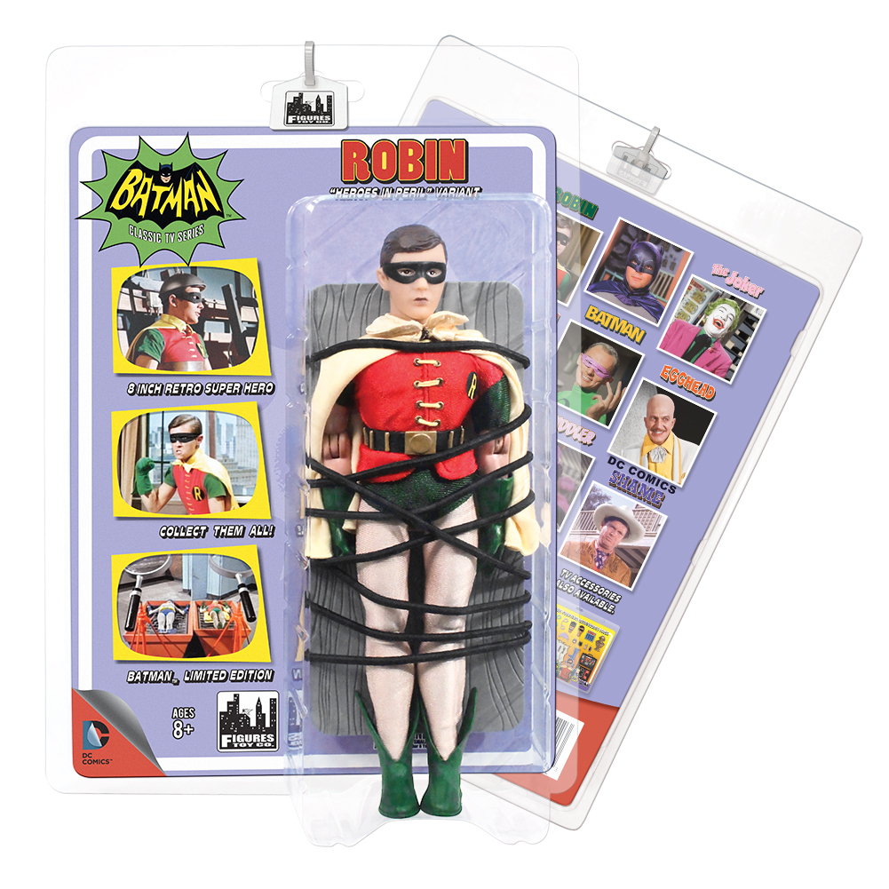 Batman 66 Classic TV Show Retro Style 8 Inch Figures Heroes In Peril ...