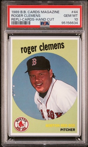 1989 Baseball Cards Magazine Roger Clemens PSA 10 Red Sox Yankees | eBay