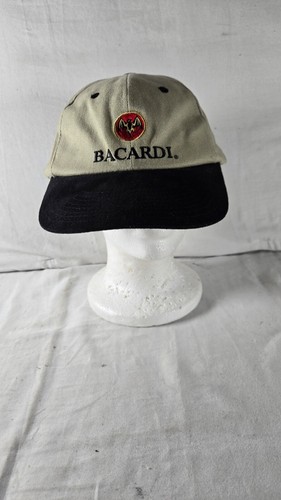BACARDÍ Cap Men's One Size Khaki Black 100% Cotton Strapback Adjustable ...