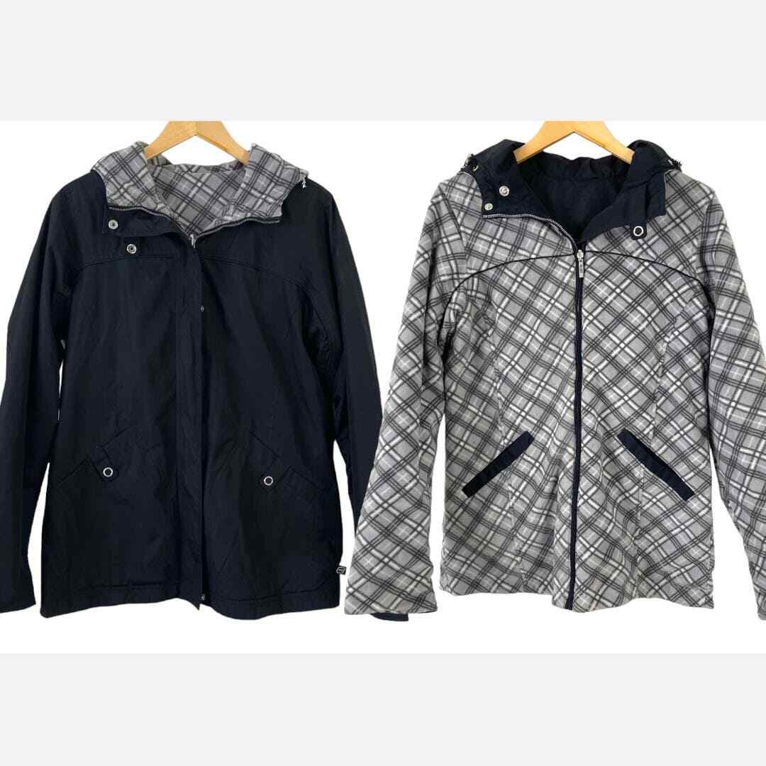 Free Country Reversible Stadium Jacket Womens S Hoode… - Gem