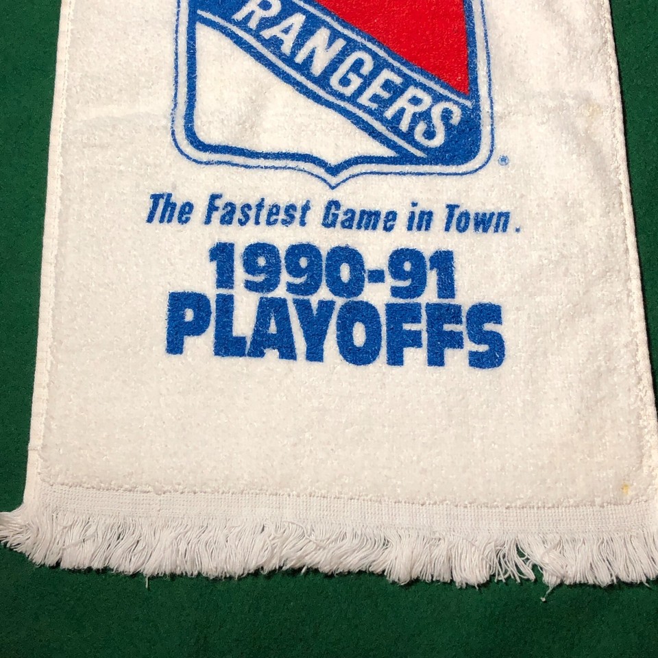 Vintage New York Rangers Rally Towel SGA MSG 1990 – 1991 Playoffs NHL ...