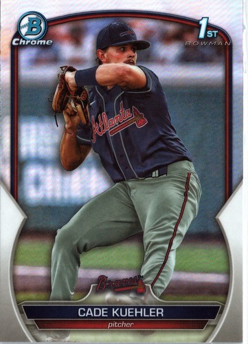 2023 Bowman Draft: Chrome Refractor Cade Kuehler First 1st Atlanta ...