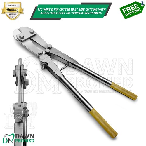 T/C Wire & Pin Cutter 18.5" Side Cutting W/Adjustable Bolt Orthopedic ...
