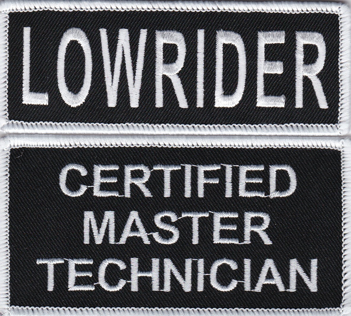 LOWRIDER CERTIFIED MASTER TECHNICIAN SEW/IRON ON PATCH MOTORCYCLE TRUCK ...