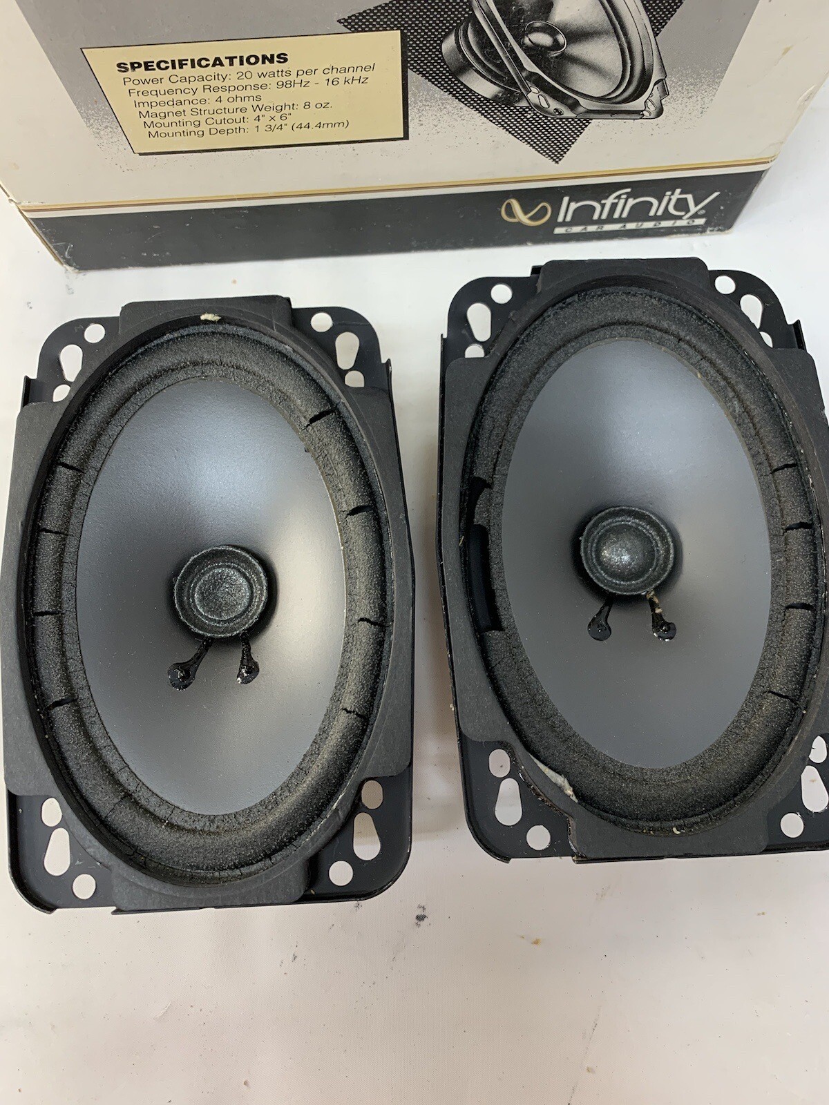 (2) Infinity Car Audio 462 Kappa 4"x6" Dual Cone Loudspeakers ...