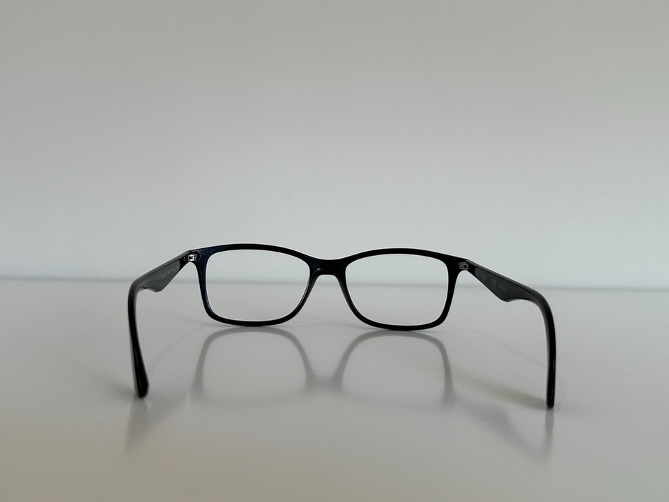 Ray Ban RB 7047 2000 Rectangle Black Eyeglasses Optical Frame 54-17-140 ...