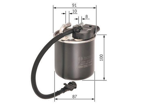 Bosch F026402840 Diesel Fuel Filter for MERCEDES WK820/18 A6510901652 ...