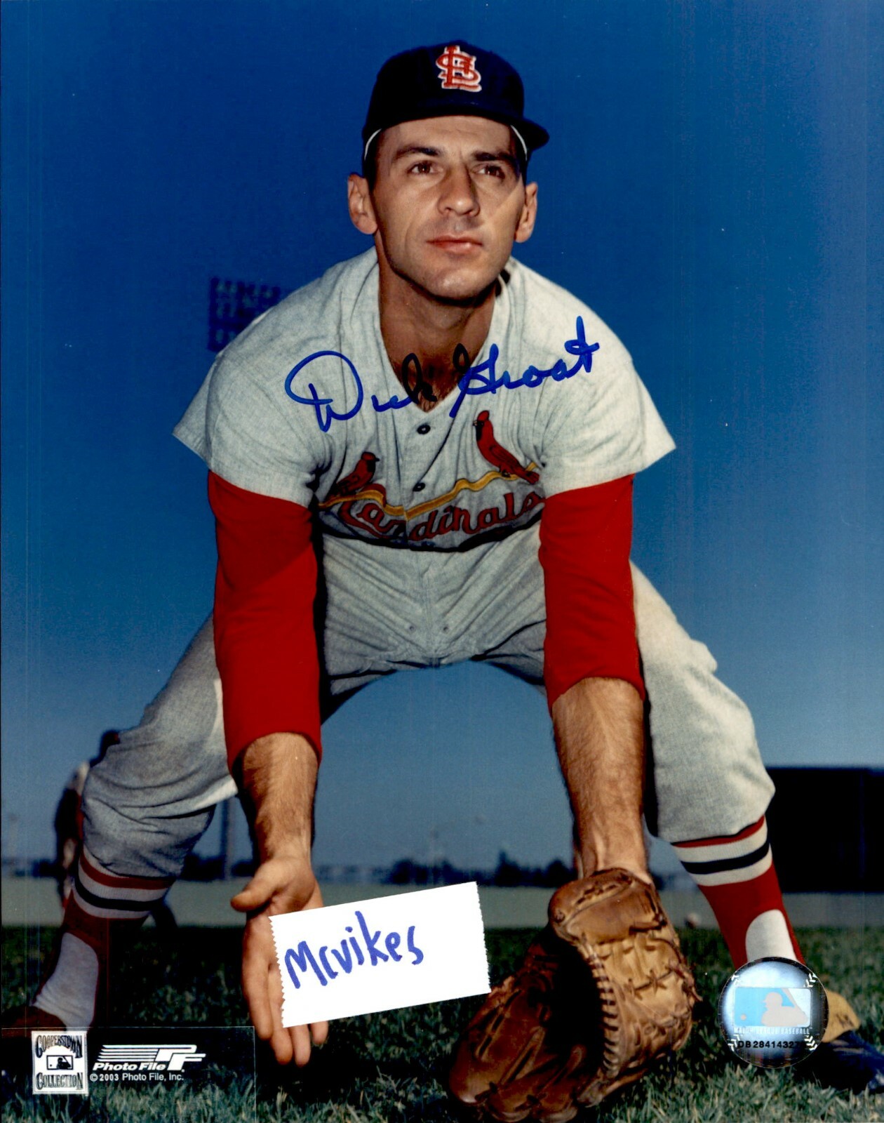 Dick Groat 1964 St Louis Cardinals 1963-65 Autographed Signed 8x10 ...