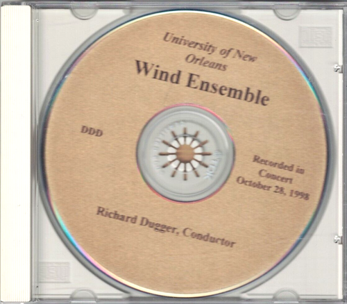 University of New Orleans Wind Ensemble / In Concert October 28, 1998 - Audio CD | eBay