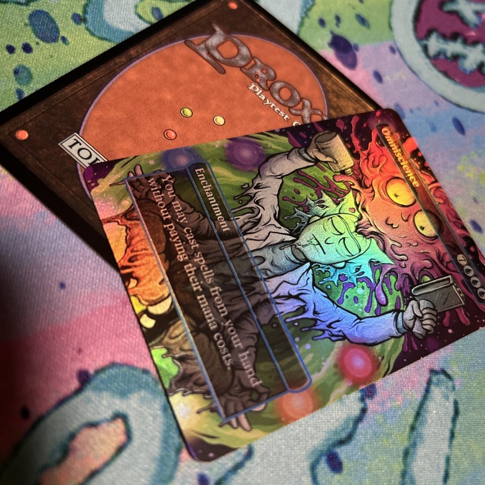 Omniscience Full Art Foil Mtg Play Test Card Rick And Morty | eBay