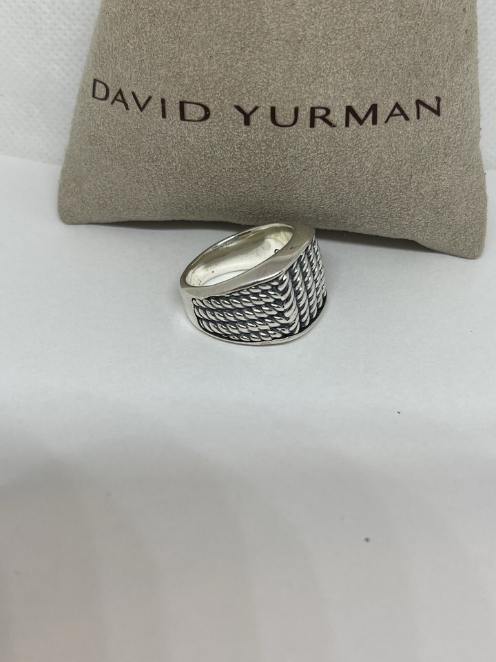 David Yurman Men's 5 Sided Narrow Rope Maritime Ring size 11 | eBay