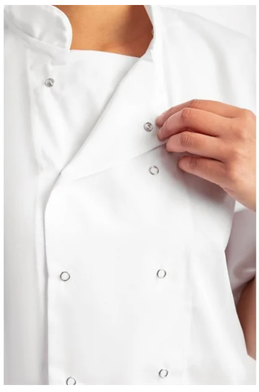 Personalised Embroidered WHITES Chefs Jacket Printed Short Sleeve ...